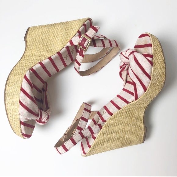 Splendid | Shoes | Splendid Lustful Pinup Striped Espadrille Wedge ...